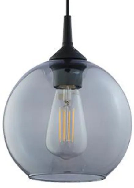 TK LIGHTING Lustr - CUBUS 6081, Ø 18 cm, 230V/15W/1xE27, grafit/černá