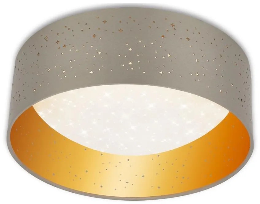 Brilo Brilo 3482-011 - LED Stropní svítidlo MAILA STARRY LED/12W/230V hnědá/zlatá BL1515