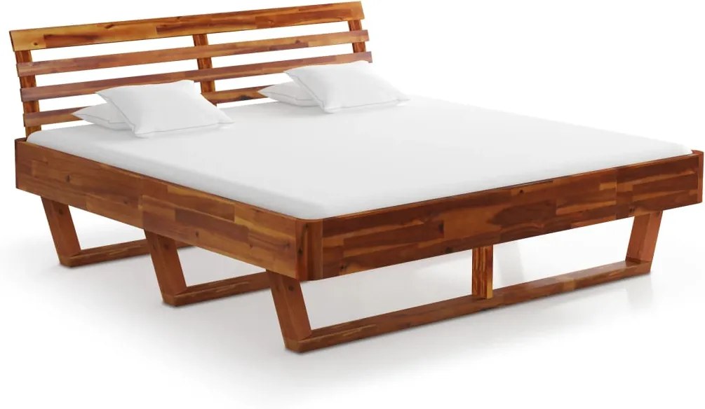 Rám postele Reymert - masivní akáciové dřevo | 180x200 cm