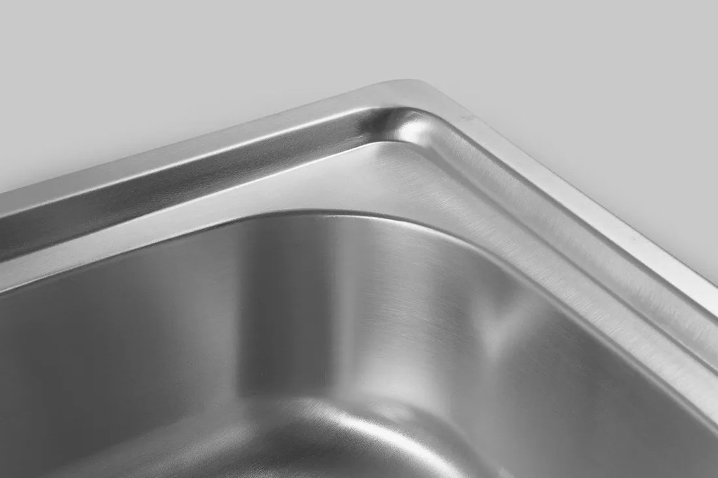 Aqualine Aqualine, Nerezový dřez 81x18x46 cm, AQ8146B