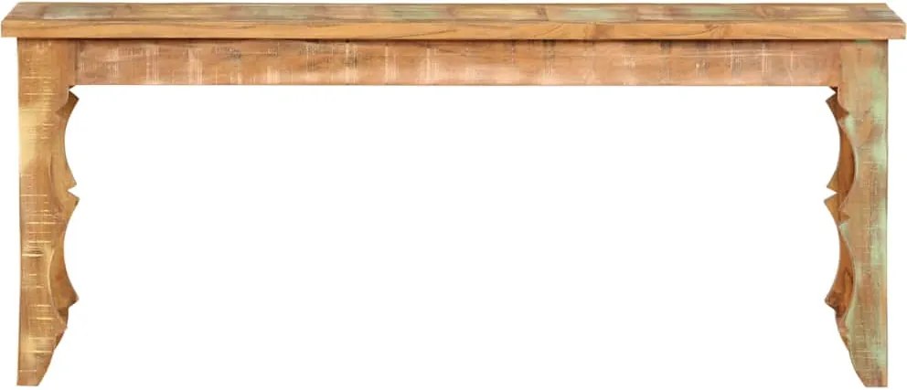 Lavice 110 x 35 x 45 cm masivní recyklované dřevo 286485