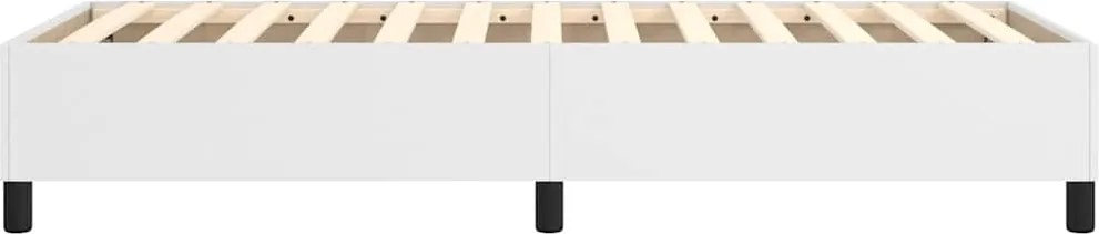 Rám postele s boxspringem bílý 90 x 190 cm umělá kůže 3121018