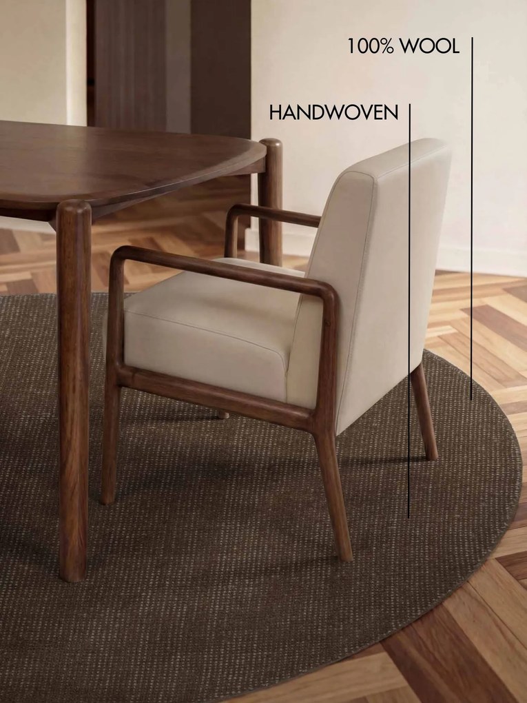 Ted Baker, Kusový koberec Ted Baker Greenwich 106363 Brown kruh, 200x200, hnědá, dětský pokoj
