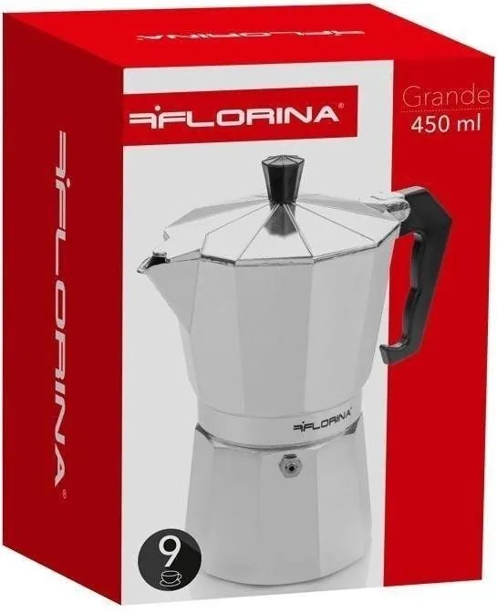 Florina  Kafetier hliníkový espresso maker Kávovar 8 šálků alu