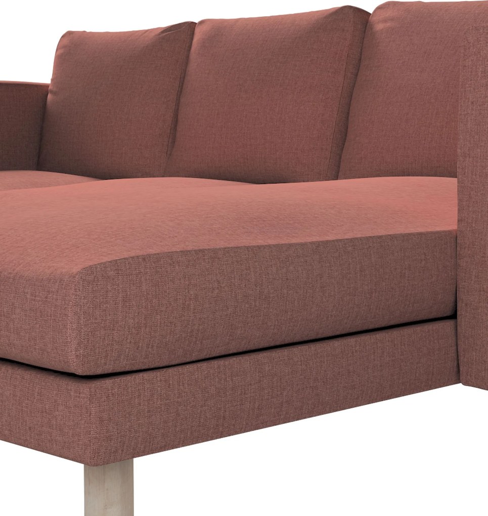 Potah na pohovku IKEA Norsborg 3-místná se šezlongem barva hnědá látka pletený vzor