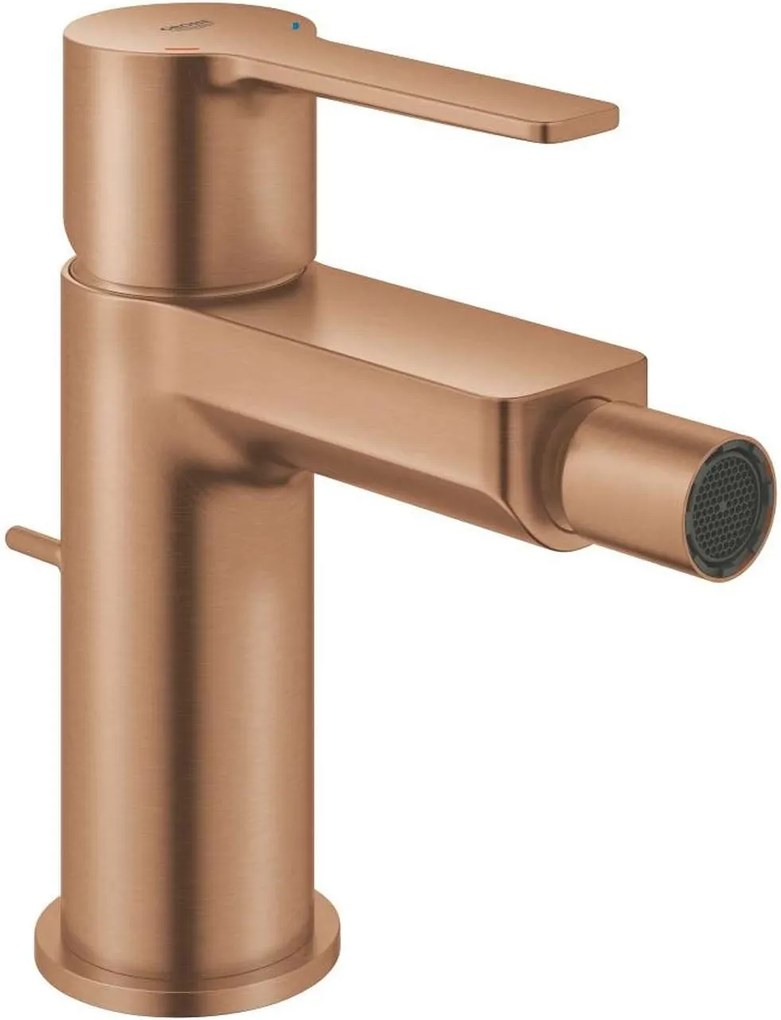 Grohe Lineare New - Bidetová baterie s výpustí, kartáčovaný Warm Sunset 33848DL1