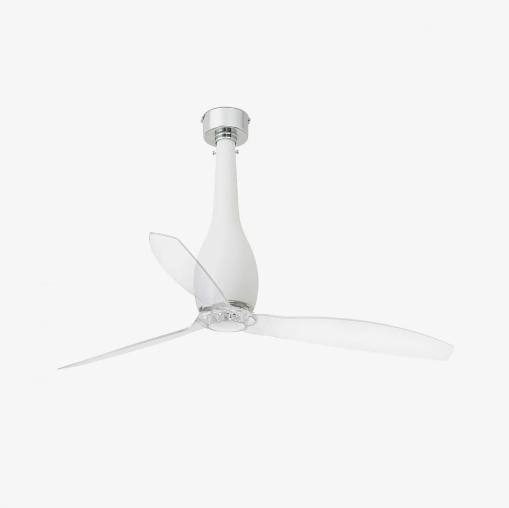 FARO 32001 ETERFAN, bílá/transparentní, stropní ventilátor s DC motorem - FARO