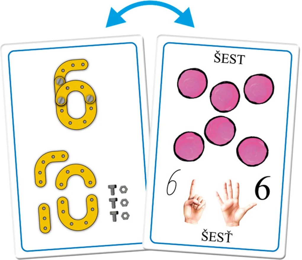 EFKO Hra Abeceda a čísla Vzdělávací soubor her *SPOLEČENSKÉ HRY* ef54984