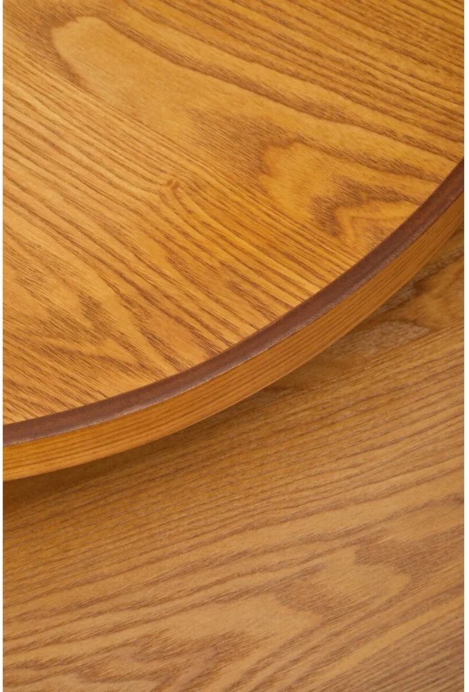 Kulatý odkládací stolek v dekoru borovice ø 60 cm Viborg – Premier Housewares