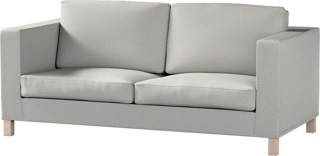 Potah na pohovku IKEA  Karlanda rozkládací, krátký barva šedá látka pletený vzor