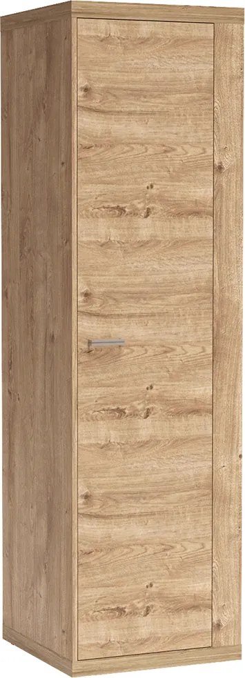 NATURAL | šatní skříň N2 s policí a šatní tyčí | 57 cm | dub ribbeck