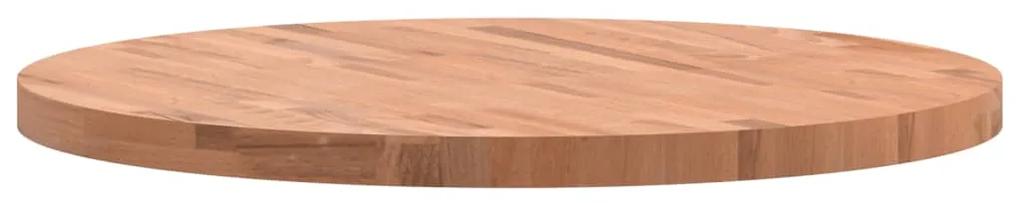 Stolní deska Ø 80 x 4 cm kulatá masivní bukové dřevo,  355946