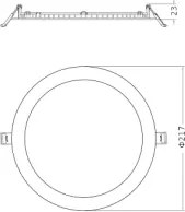 LED podhledové svítidlo LEDVANCE Slim Alu 205mm 9,5W/14,3W/19W 3000K/4000K teplá/neutrální bílá