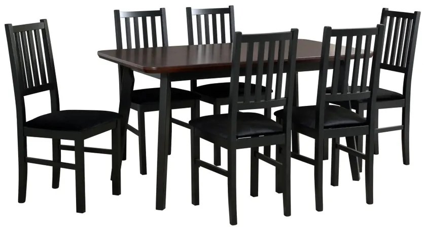 stoly/jidelni-stul-oslo-7 deska stolu dub, podnož grafit , nohy černá