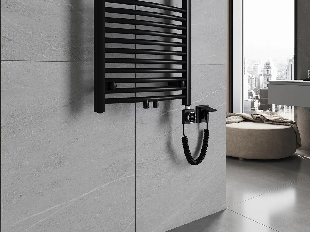 Mexen Ares, elektrické topné těleso 900 x 400 mm, 300 W, černá, W102-5900-400-6300-70