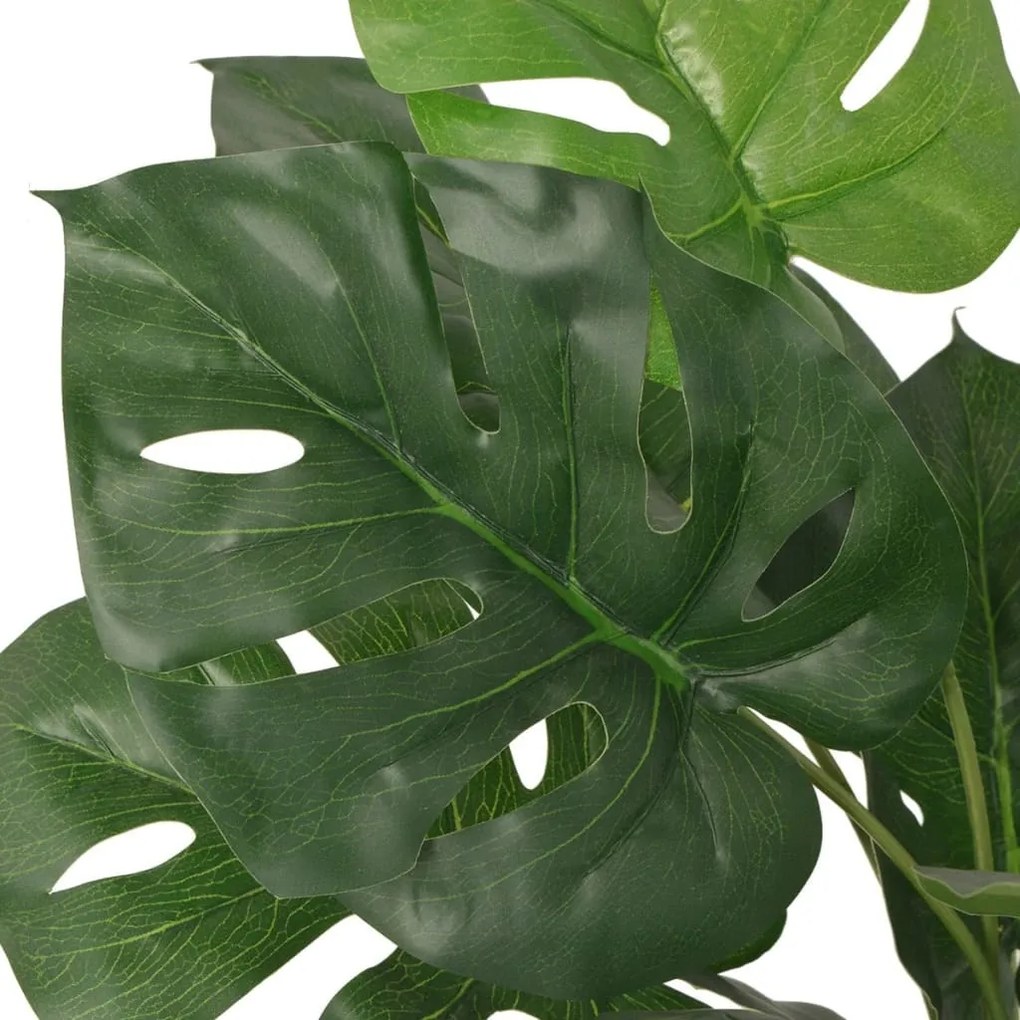 vidaXL Umělá rostlina monstera s květináčem 45 cm [244434] Barva: Zelená