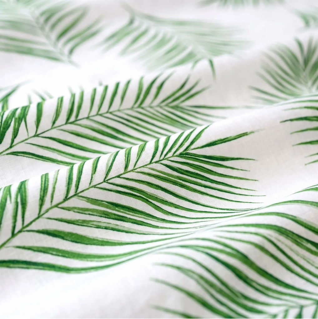 Bavlněné povlečení renforcé TROPICAL bílé - 1x 140/200, 1x 70/90cm