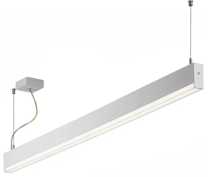 Luxusní závěsné LED svítidlo Lina35T Barva: Stříbrná, Délka: 4488 mm, Teplota chromatičnosti / Stmívání: 4000 Kelvinů / Nestmívatelné