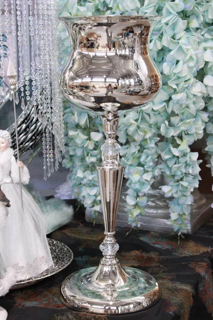 Stříbrná luxusní váza 58 cm
