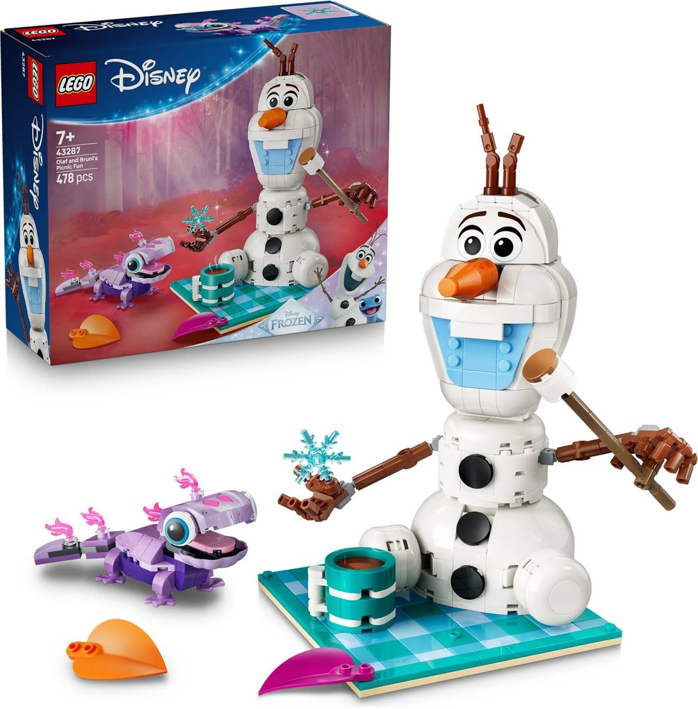 Lego® disney princess 43287 olaf a bruni na zábavném pikniku 5702018066782