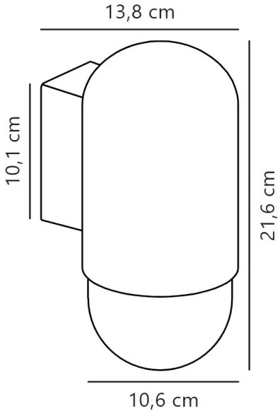 Nordlux - Venkovní nástěnné svítidlo HEKA 1xE27/60W/230V IP54 černá