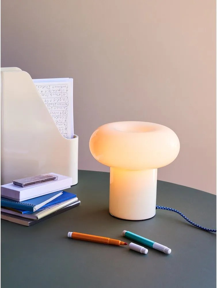 Světle zelená skleněná stolní lampa (výška 22 cm) Hues – Hübsch