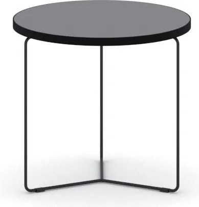 Kulatý konferenční stůl TENDER, průměr 50 cm, výška 48 cm, grafit