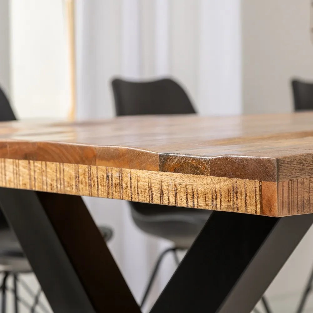 Massive home | Jídelní stůl 240x100 Iron Craft mango 70mm