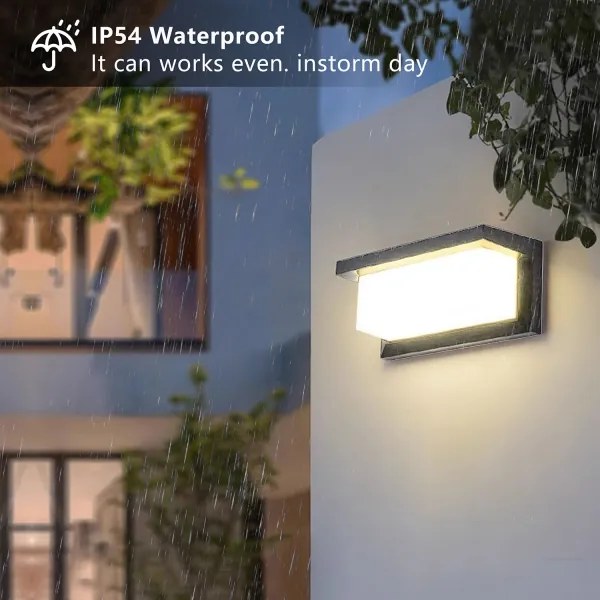 BRILAGI -LED RGBW Venkovní nástěnné svítidlo BRICKY 1xE27/12W/230V antracit IP54
