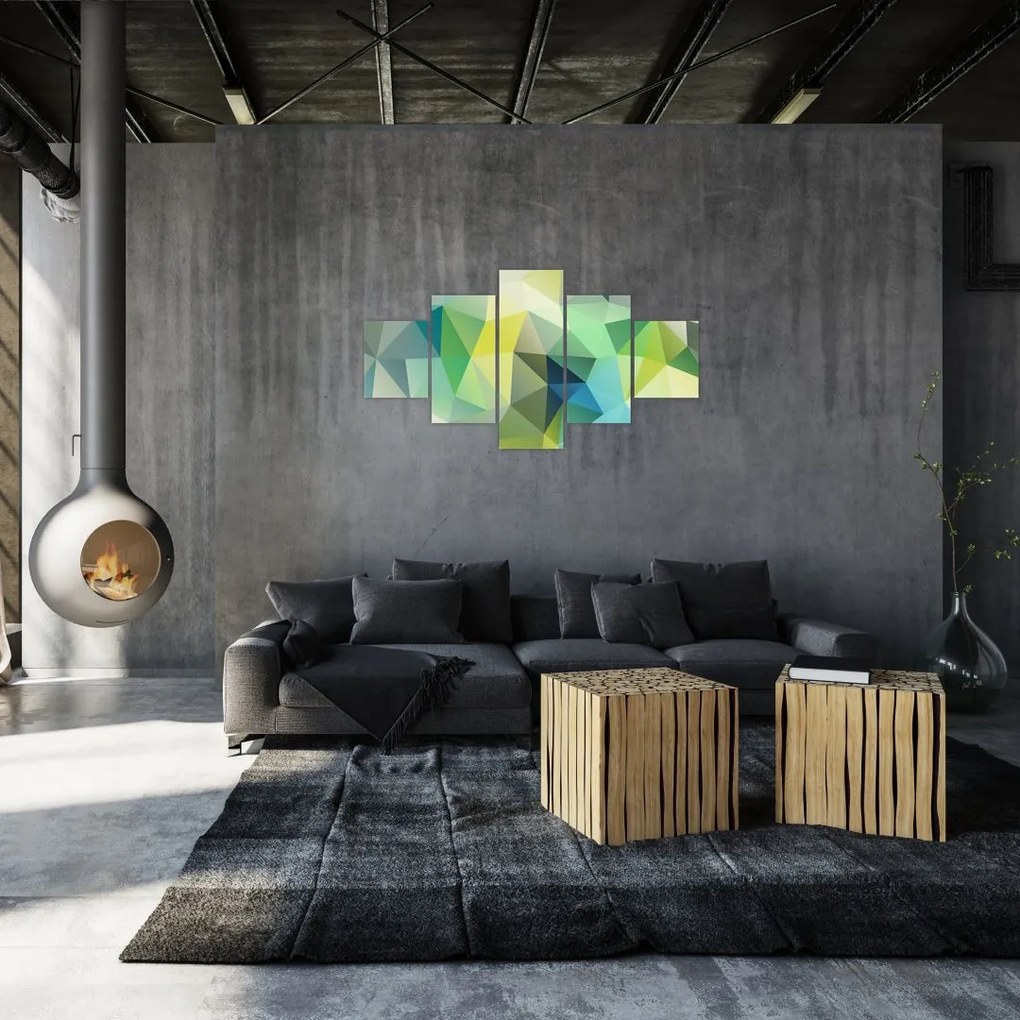 Obraz geometrické abstrakce (125x70 cm)