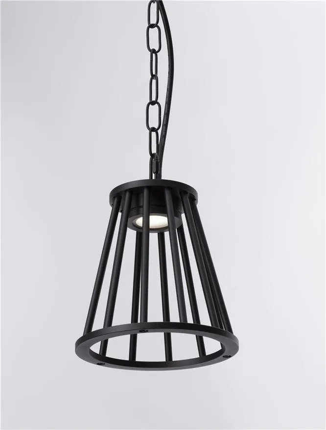 NV 9060207 Venkovní závěsné svítidlo CARINA černý hliník LED 6W 279.09 lm 3000K 220-240V IP65 - NOVA LUCE
