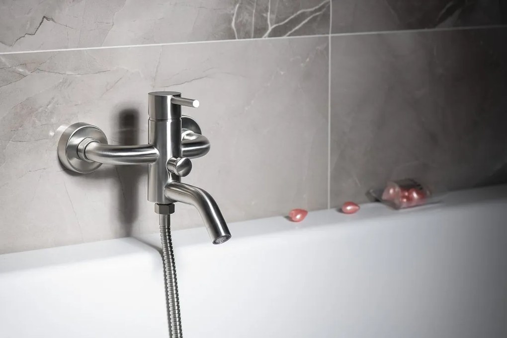 Sapho Sapho, MINIMAL podomítková sprchová baterie, 1 výstup, nerez mat, MI041