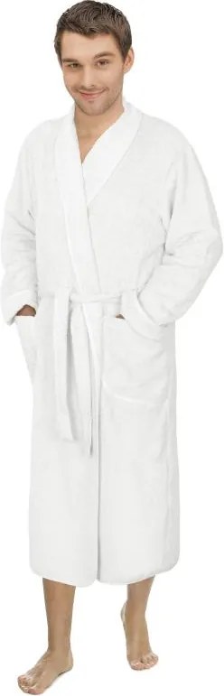 Bellatex Froté župan pánský Bílá L