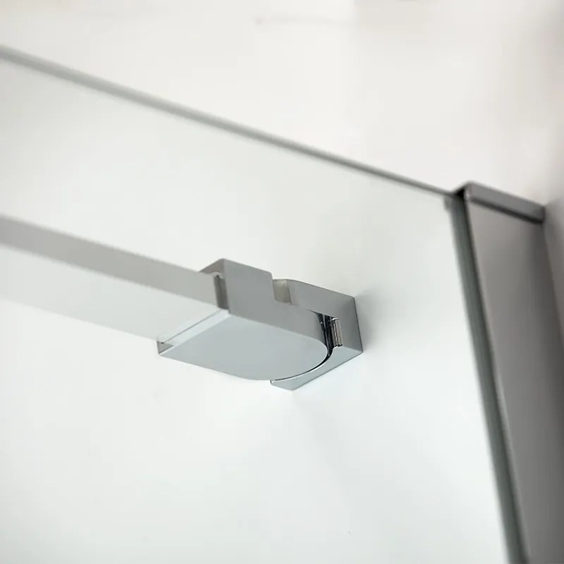 BPS-koupelny Posuvné sprchové dveře HYD-ATA-CH-A 90 chrom/transparent pro instalaci do niki - bez vaničky