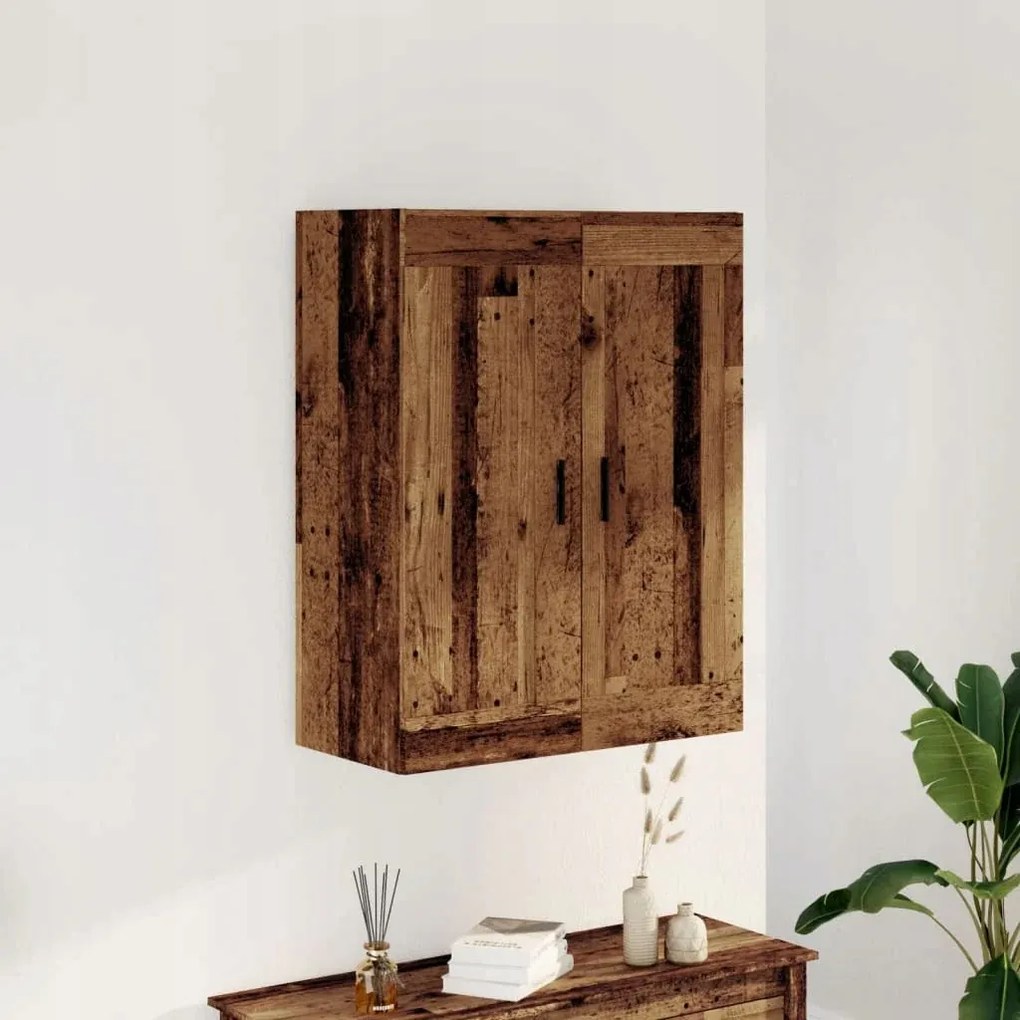 Fionshop 263916775 Nástěnná skříňka old wood 69,5 x 34 x 90 cm kompozitní