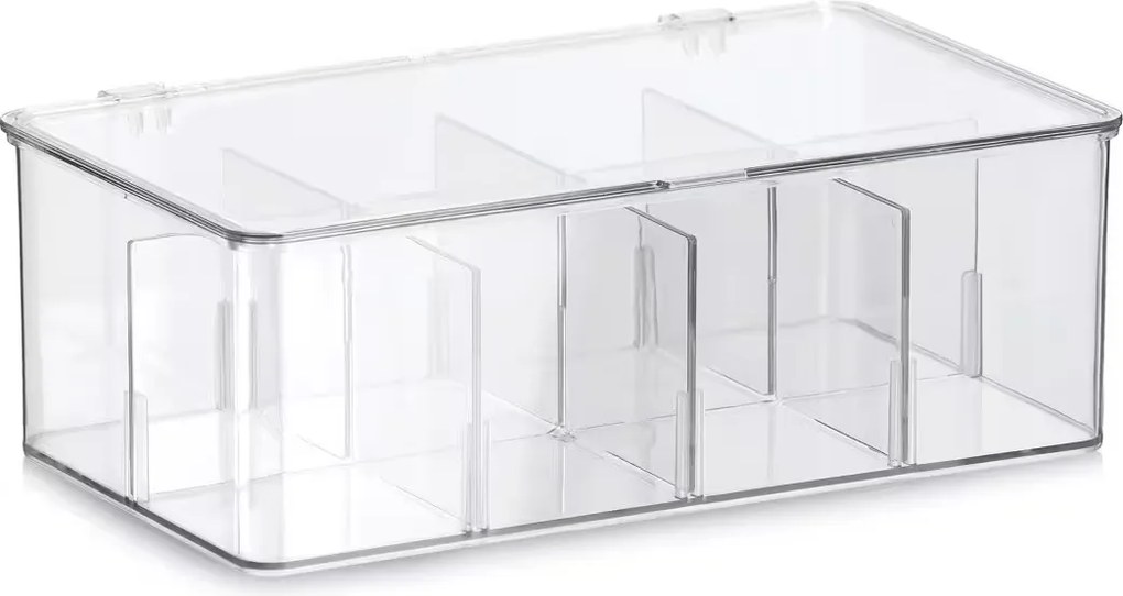 Zeller Present Organizér na čaj / úložný box, 8 přihrádek FACHER, 27,5 x 16,5 x 9,5 cm
