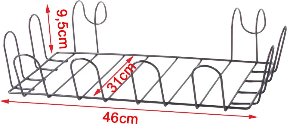 Verk Group Kovová police kuchyňský organizér půdní stojan pro radiátor kuchyňské linky