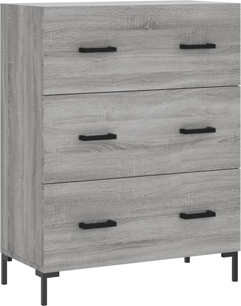 Skříň highboard šedá sonoma 69,5 x 34 x 180 cm kompozitní dřevo 3198407