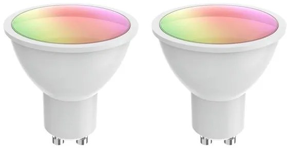 Smart LED žárovka GU10 5,5W RGB CCT WOOX R9076/2pack WiFi Tuya sada 2ks