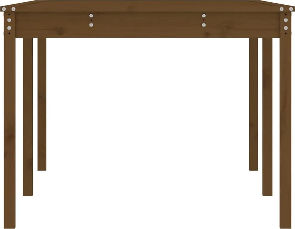 vidaXL Zahradní stůl šedý 203,5 x 100 x 76 cm masivní borové dřevo [823986] Barva: Bílá borovice