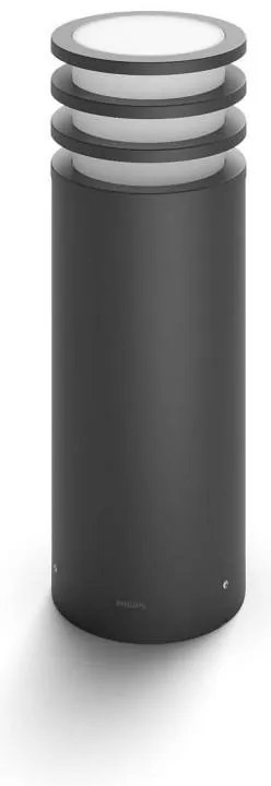 PH 17402/93/P0 Hue White Venkovní sloupkové svítidlo Philips Lucca 17402/93/P0 antracitové, 2700K, 40cm - PHILIPS HUE (915005561301)