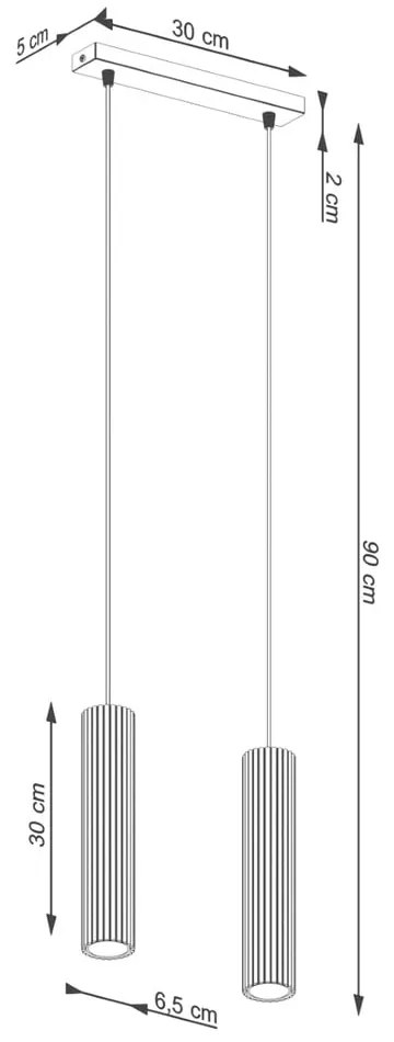 Závěsné svítidlo ve zlaté barvě Gleam – Sollux