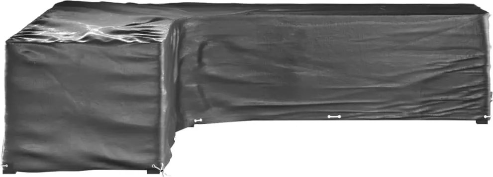 Plachty na zahradní nábytek tvar L 2 ks 20 oček 300x300x70 cm 3155375