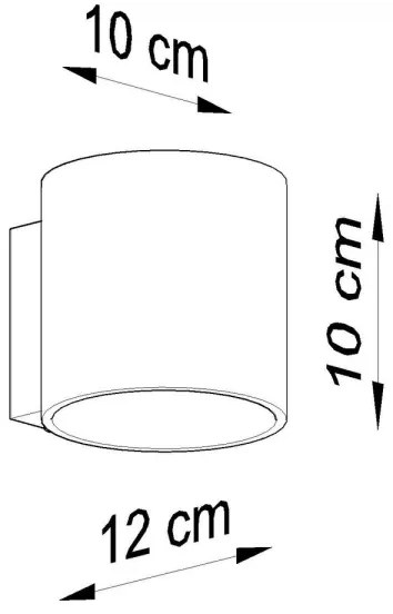 Sollux SL.0486 - Nástěnné svítidlo ORBIS 1xG9/40W/230V beton