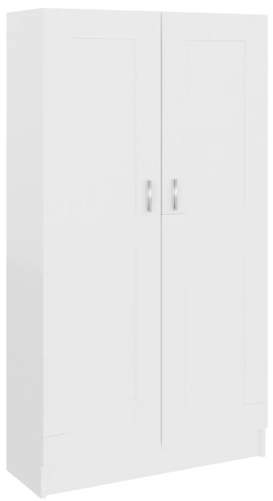 vidaXL Knihovna bílá 82,5 x 30,5 x 150 cm dřevotříska
