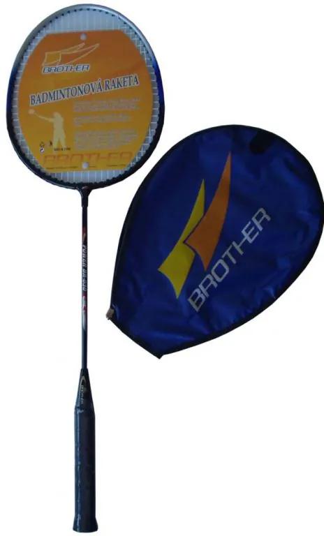 Badmintonová raketa s pouzdrem odlehčená ocel