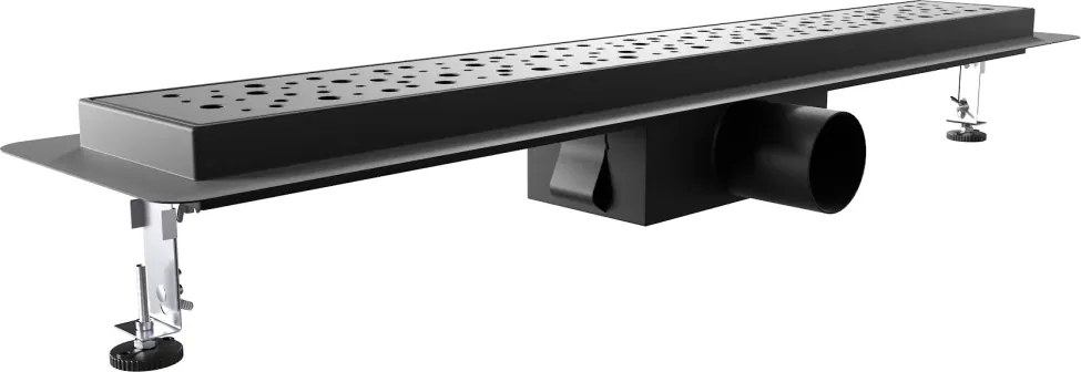 B-DRAINWELL 100 Black Odtokový podlahový žlab, bublinky