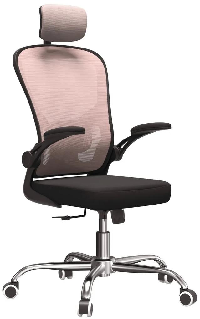 Kancelářská otočná židle Dory růžová