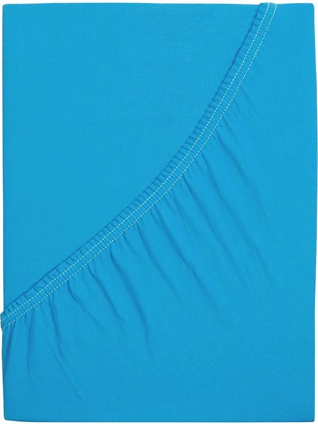 B.E.S. - Petrovice, s.r.o. Prostěradlo JERSEY dětské - Modrý tyrkys 70 x 140