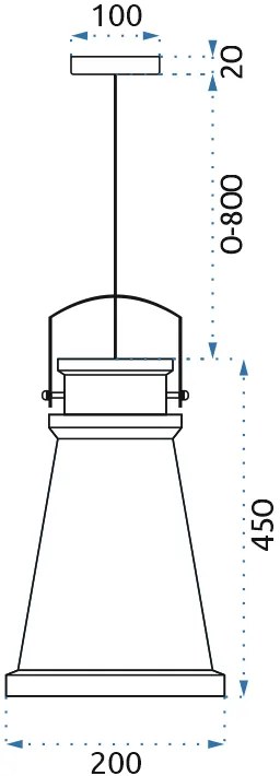 Toolight Stropní lampa ASTI A černá / zlatá